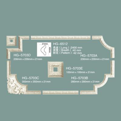 China 2025 Popular New Factory Price Ceiling Cornice Mold Decorative PU Crown Moulding for sale