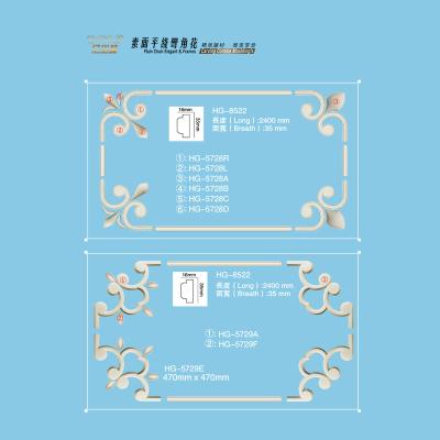 China 2025 Popular New Factory Price Skirting Polyurethane Mold Decorative PU Crown Moulding for sale