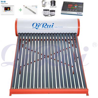 China etc 50L-200L-300L-500L Water Heating System Best Price Direct Compact Termo Solar Evacuated Tube Solar Energy Hot Water Heater for Home Bath for sale