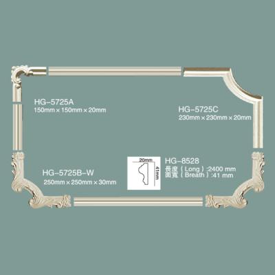China 2025 New Factory Price Skirting Popular Ceiling Cornice Mold Decorative PU Crown Moulding for sale