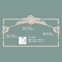 China Polyurethane Ceiling Cornice Mold Decorative PU Crown Moulding Fireproof B2 Grade for sale