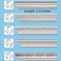 China Polyurethane Ceiling Cornice Mold Decorative PU Crown Moulding Fireproof B2 Grade for sale