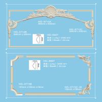 China PU Polyurethane Ceiling Cornice Mold Decorative Crown Moulding Lightweight Fireproof B2 for sale