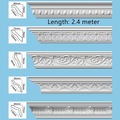 China Hot Sale New Skirting Polyurethane Ceiling Mold Decorative PU Crown Moulding for sale
