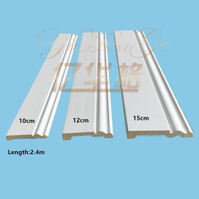 China 10cm 12cm 15cm Polyurethane Board High Density PU Wall Skirting for sale