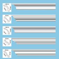 China High Density PU Wall Skirting Board 10cm 12cm 15cm Polyurethane Decorative Moulding for sale