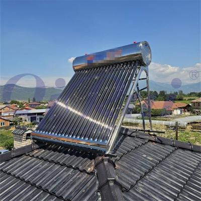 China Best Price Wholesale 50L- 500L Steel Solar Hot Water Heating System Direct Vacuum Tube Solar Geyser Water Heater for Home for sale