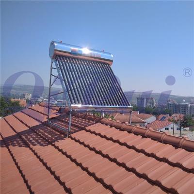 China High Quality Steel Solar Hot Water Heating System Price High Efficiency Direct Vacuum Tube Solar Geyser Water Heater for Home for sale