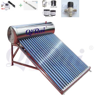 China Factory Price Wholesale 50L- 500L Steel Solar Hot Water Heating System Price High Efficiency Low Pressure Direct Vacuum Tube Solar Geyser Water Heater for sale