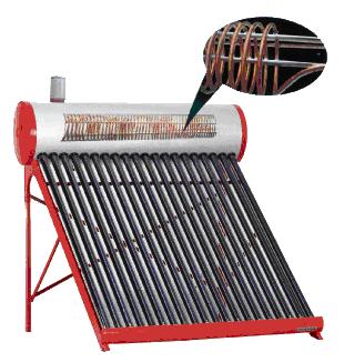 China Pre-Heated Vacuum Tube High Pressure Solar Water Heater with Copper Coil (CPH-58) for sale
