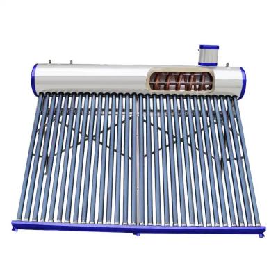 China Integrated Vacuum Tube Coil Solar Water System All Stainless Steel Pressurized Solar Hot Water Heating Heater with Copper Pipe for sale