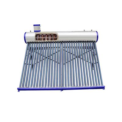 China Hot Sale New 150L 200L 240L 300L Integrated Vacuum Tube Coil Solar Water System All Stainless Steel Pressurized Solar Hot Water Heating Heater with Copper Pipe for sale