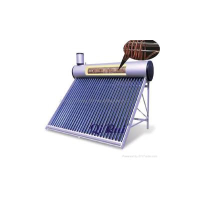 China High Quality Best Home 150L 200L 240L 300L Integrated Vacuum Tube Coil Solar Water System All Stainless Steel Pressurized Solar Hot Water Heating Heater for sale