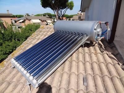 China Roof Top Solar Gyser 200litres High Pressure Evacuated Tube Solar Water Heater for sale