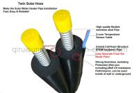 China Pre-Insulated Twin Pipe Solar Hose SUS304 316L 300V 500V for Fast Installation for sale