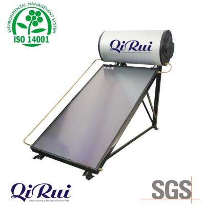 China 100 150 200 250 300 Liter High Pressure Flat Glass Panel Solar Water Heater System for sale