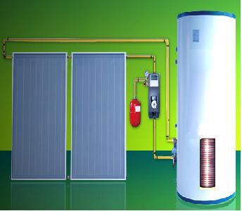 China 100L-500L Flat Plate Solar Collector Split Pressurized Solar Hot Water Heater for sale