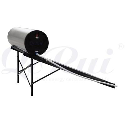 China 100L 150L 200L 250L 300 Liter Enamel Jacket Tank Chauffe-Eau Solaire Price High Pressure Solar Boiler Flat Plate Panel Hot Water Heater System for sale