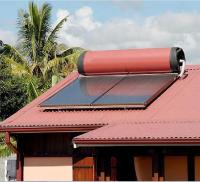 China Flat Plate Solar Collector 2 2.5 3 sqm Titanium Blue Black Chrome Coated Copper Pipe for sale