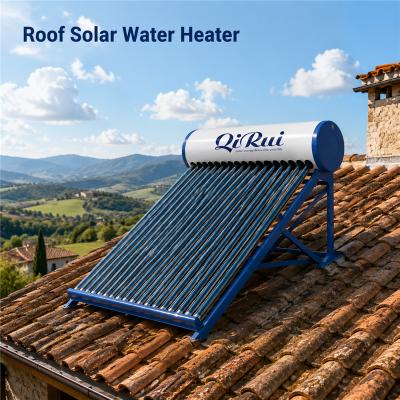 China Roof Mounted NonPressure Solar Water Heater Stainless Steel Construction With Capacity Options From 50l To 500 Liter Ideal For Solar Geyser Systems for sale