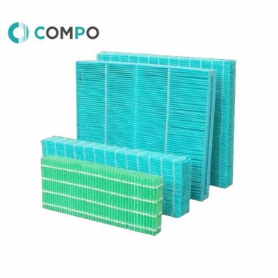 China Water Panel Filter Wet Curtain Fit To Humidifier Temperature Cold Down System for sale