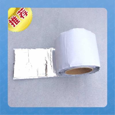 China Waterproof Aluminium Foil Butyl Rubber Adhesive Tape Used in Construction Industry silver for sale