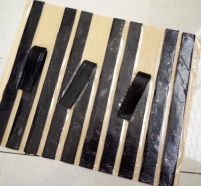 China 3x12MM  butyl tape black shockproof tape deadening stirpe rubber for vacuum bag vacuum sealing for sale