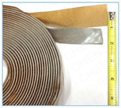 China Waterproof  Butyl Rubber double Adhesive Tape in Construction Industry silver 2x20mm for sale