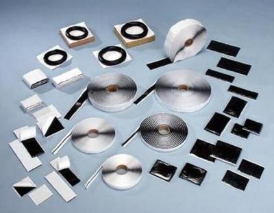 China fir proofing butyl tape sheets in communication industry OEM size avaiable black grey color for sale