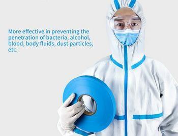 China 20mm blueprotective coveralls suit Disposable single-use Medical use Personal Protective clothing Equipment Protective for sale