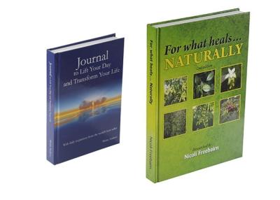 China Metallic Color Hardcover Book Printing Perfect Binding Without Sewn for sale