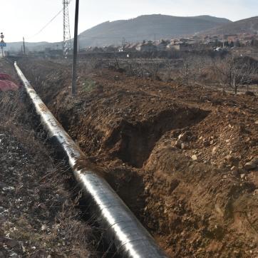 China Q235B 3PE Carbon Steel Pipe Fusion Bonded Epoxy Coated Steel Pipe 325mm OD 8mm WT for sale