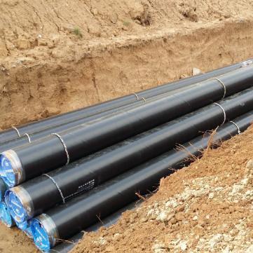 China 3LPE Fbe Coated Steel Pipe 377mm OD 8mm WT L245M For Water Conservancy for sale