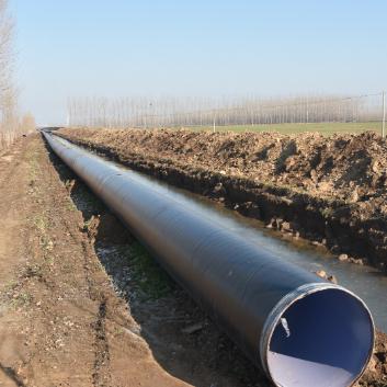 Quality Carbon Steel 3LPE Coated Steel Pipe 920mm OD 16mm WT For Oil And Gas for sale