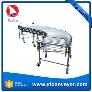 China Flexible Expandable Gravity Zinc Plated Steel Roller Conveyor for sale