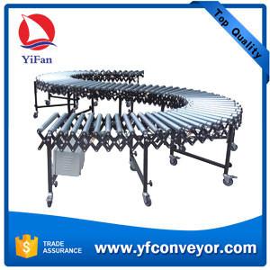 China Container,truck,vehicle,trailer,van Loading and Unloading Powered Roller Conveyor for sale