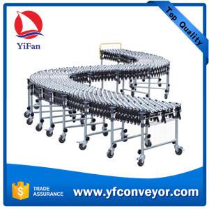 Flexible Extendable Gravity Steel Skate Wheel Conveyor