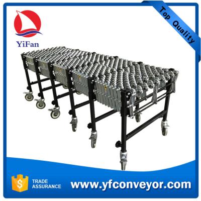 China Heavy Duty Flexible Gravity Steel Skate Wheel Conveyor for sale