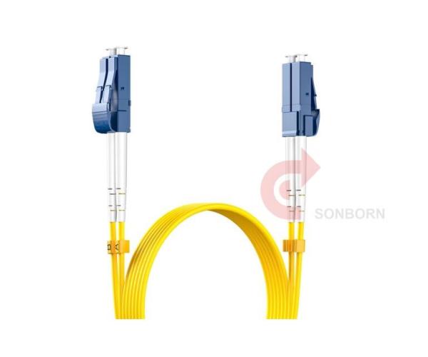 Quality LC to LC Single Mode Fiber Patch Cables, OS2 Fiber Optic Cable 10G SMF LSZH Duplex 9/125μm OD 3.0mm, 3M/9.8FT for sale