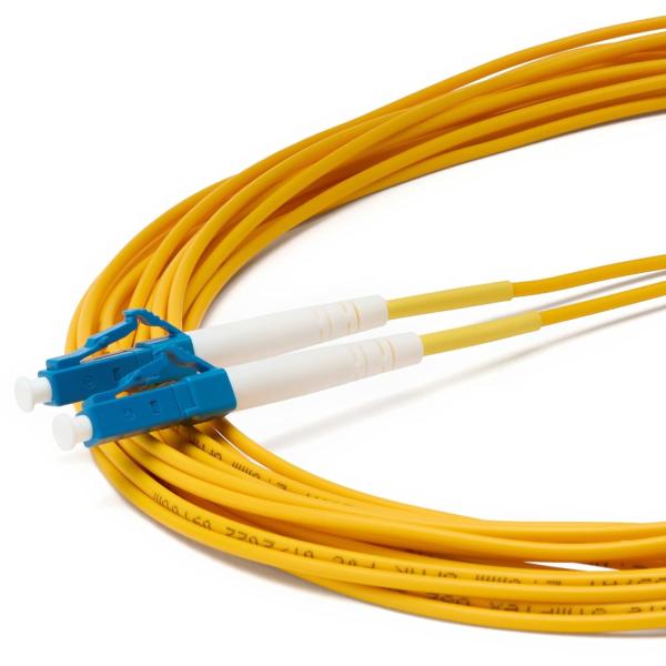 Quality LC UPC to LC UPC Simplex OS2 2.0mm PVC Fiber Optic Patch Cable 1m for sale