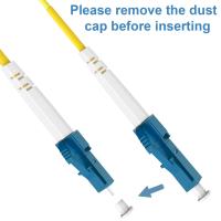 Quality Simplex OS2 Single Mode Fiber Optic Patch Cable 5m, OS2 Fiber LC to LC UPC 9/125 for sale