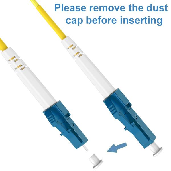 Quality OS2 LC to LC UPC Fiber Optic Cable PVC, 2M/7ft LC/UPC to LC/UPC Single Mode for sale
