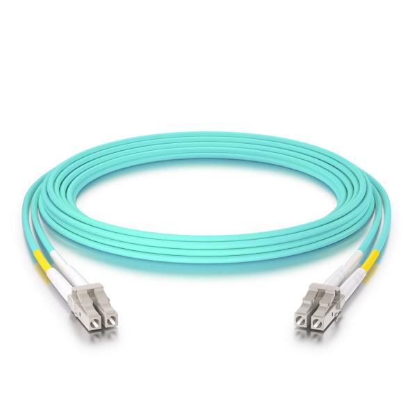 Quality LC to LC Duplex OM3 Multimode Fiber Patch Cable (50/125), 10G Gigabit Fiber Optic Cables, 2.0mm Fiber Optic Patch Cable for sale