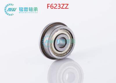 China F623ZZ Miniature Flange Bearings 3x10x4mm Chrome Steel for sale