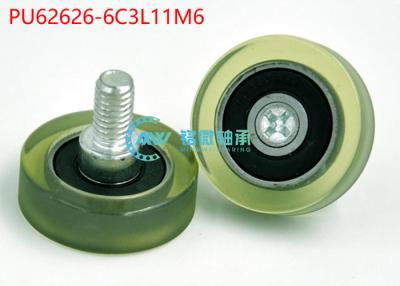 China 6×26×8mm PU Coated Bearing With Stainless Steel Screw PU62626-6C3L11M6 for sale