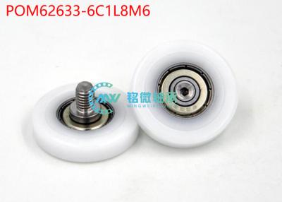 China Plastic Coated Bearing With Screw 6×33×7mm POM62633-6C1L8M6 for sale