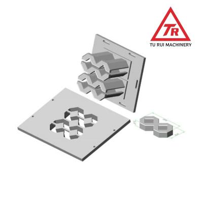 China Versatile Paving Block Moulds Paver Block Steel Mould For Interlocking And Decorative for sale
