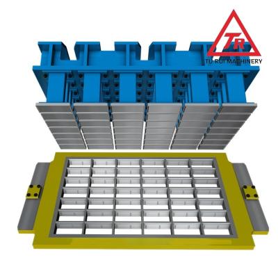 China Pressure Resistant Hollow Block Moulds Concrete 220×110×80mm 12 Cavities Construction Hollow Brick Mold for sale