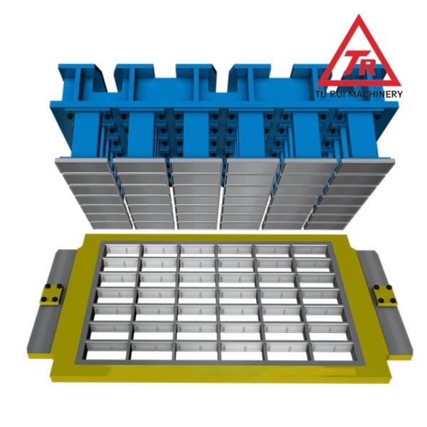 Quality Pressure Resistant Hollow Block Moulds Concrete 220×110×80mm 12 Cavities Construction Hollow Brick Mold for sale