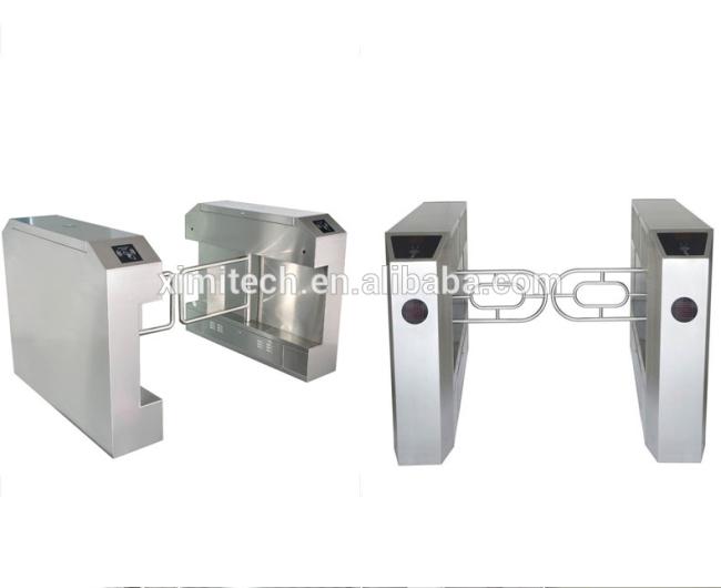 TCP/IP RFID Card Access Control Swing Turnstile Automatic Flap Turnstile Barrier 